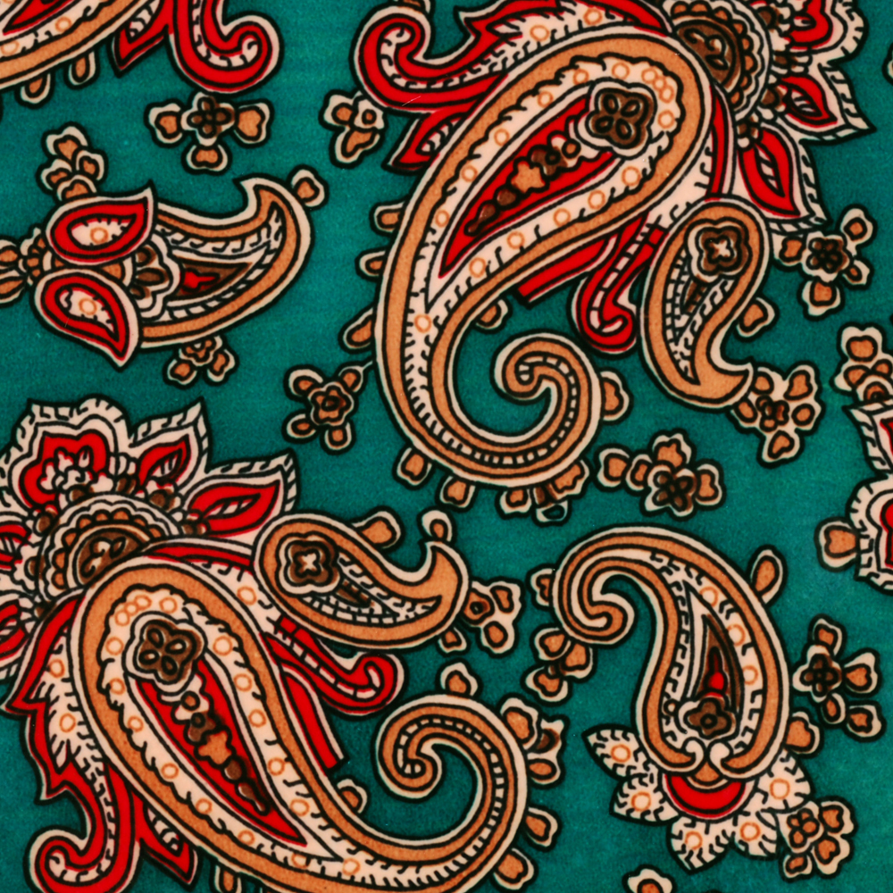 Offset Cane with Strap, Green Paisley – Nova Medical Products